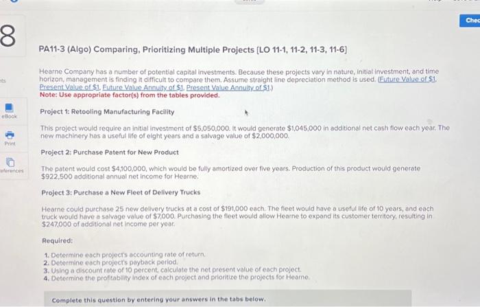Solved PA11-3 (Algo) Comparing, Prioritizing Multiple | Chegg.com