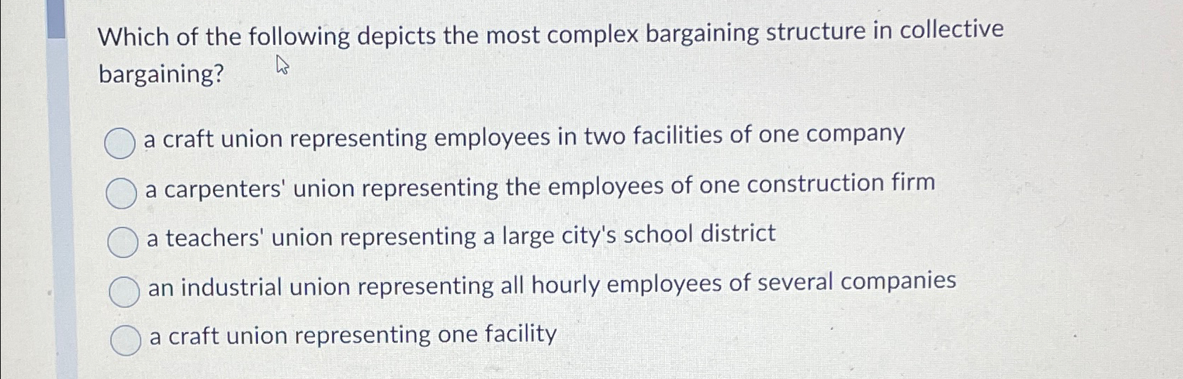 Solved Which of the following depicts the most complex | Chegg.com