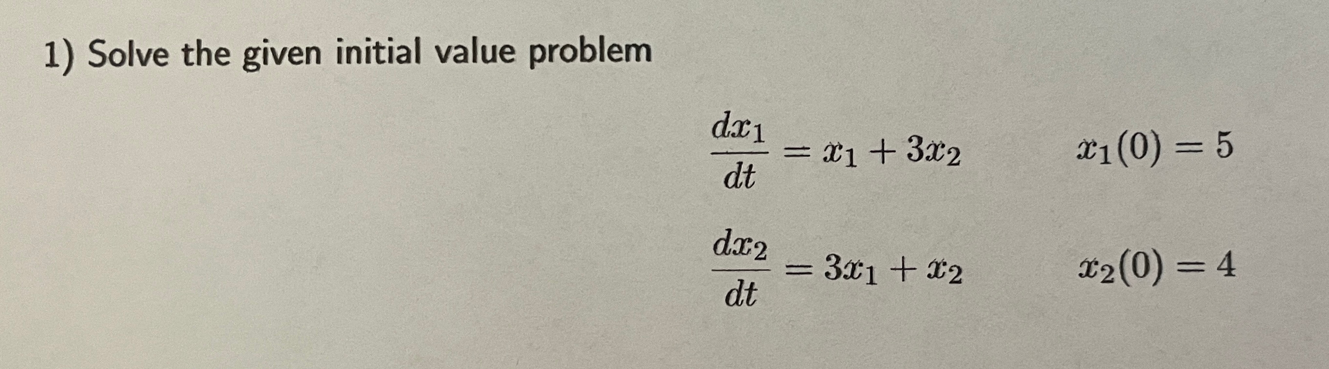 Solved Solve the given initial value | Chegg.com