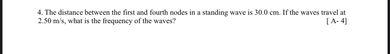 Solved The distance between the first and fourth nodes in a | Chegg.com