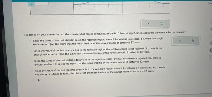 Solved A company that manufactures batteries used in | Chegg.com