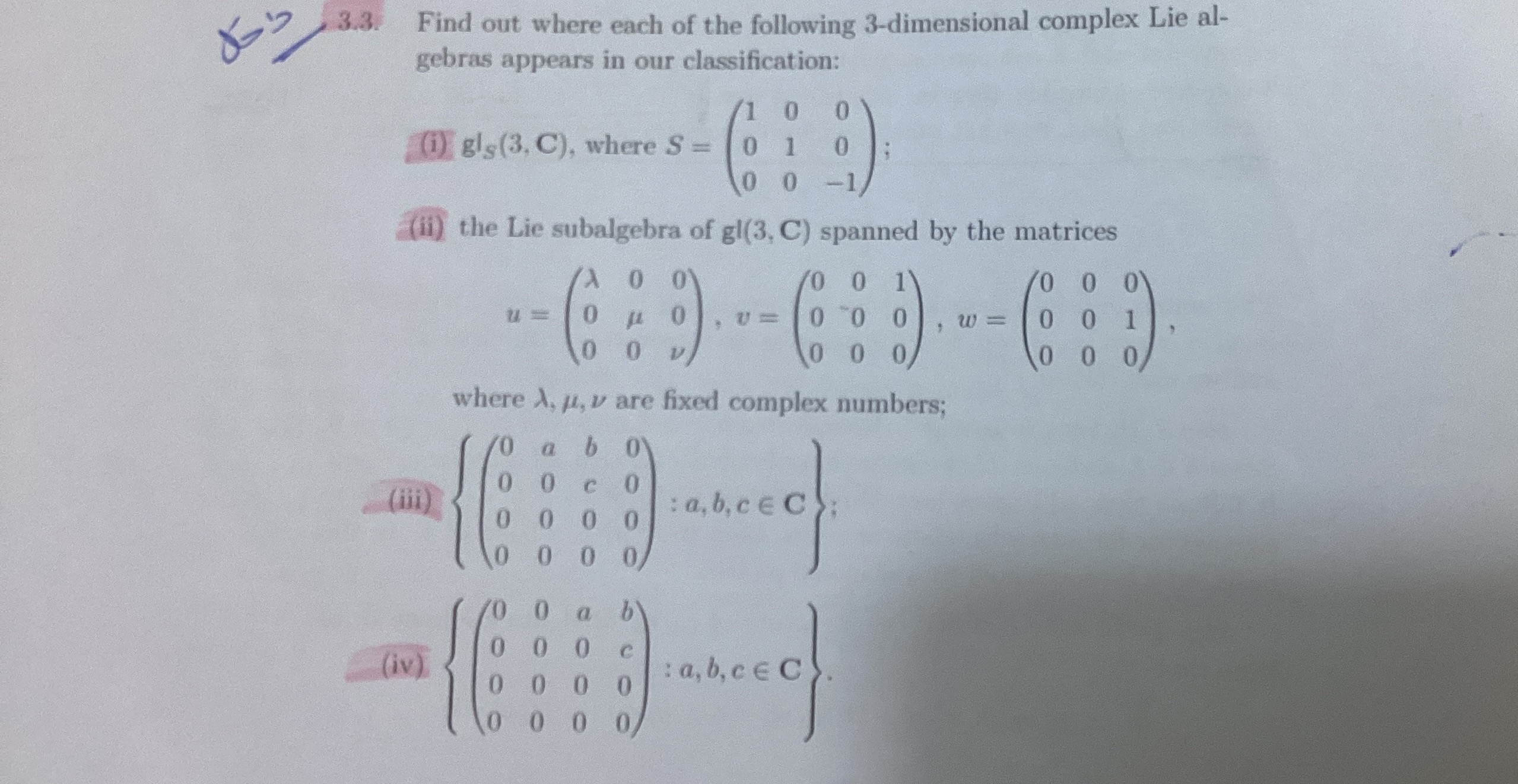 Solved 3.3. ﻿Find out where each of the following | Chegg.com