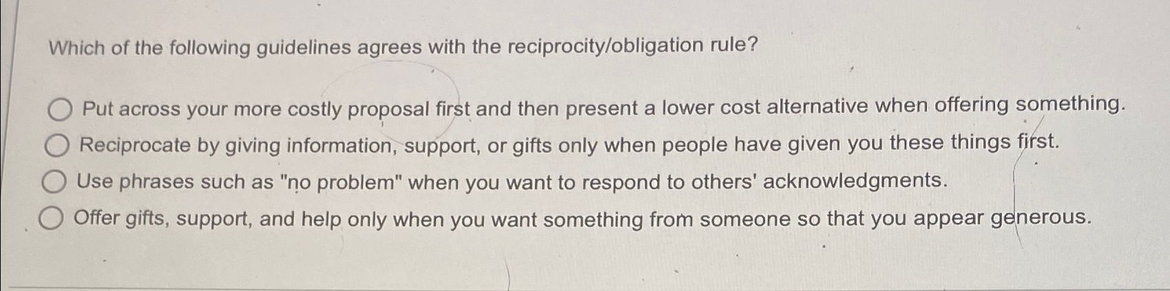 Solved Which of the following guidelines agrees with the | Chegg.com