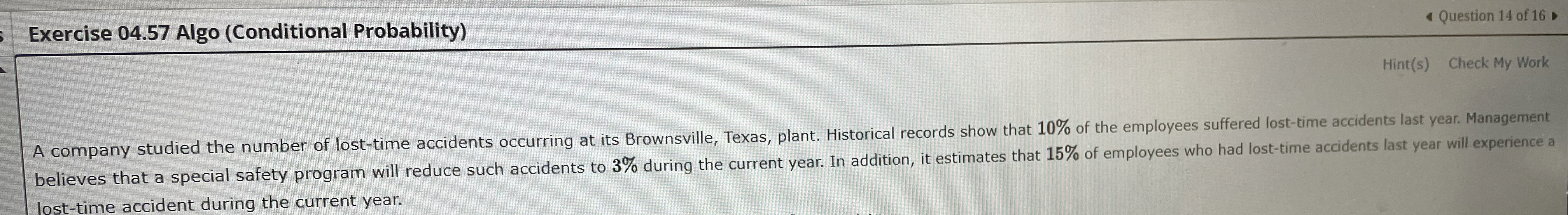 Solved Exercise 04.57 ﻿Algo (Conditional Probability)A | Chegg.com