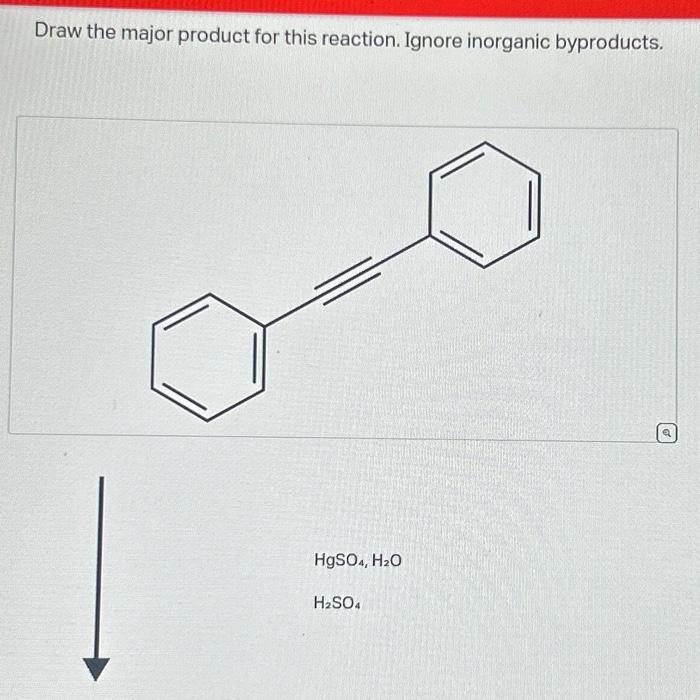 Solved Draw the major product for this reaction. Ignore | Chegg.com