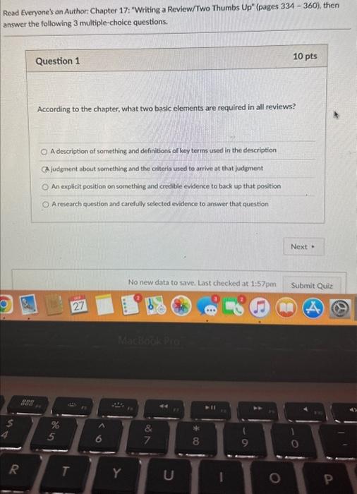 Read Everyone's on Author: Chapter 17: 'Writing a | Chegg.com