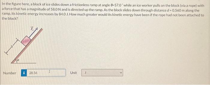 Solved In the figure here, a block of ice slides down a | Chegg.com