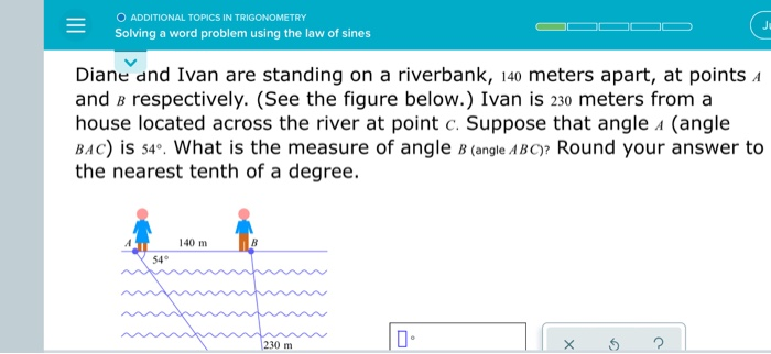 Solved O ADDITIONAL TOPICS IN TRIGONOMETRY Solving a word | Chegg.com