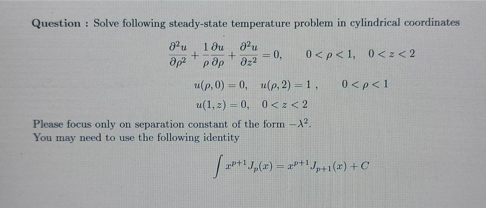 Solved Question : Solve following steady-state temperature | Chegg.com
