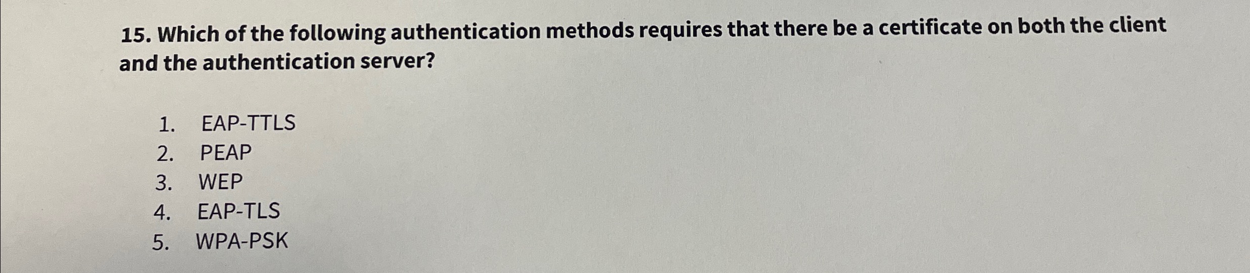 Solved Which of the following authentication methods | Chegg.com