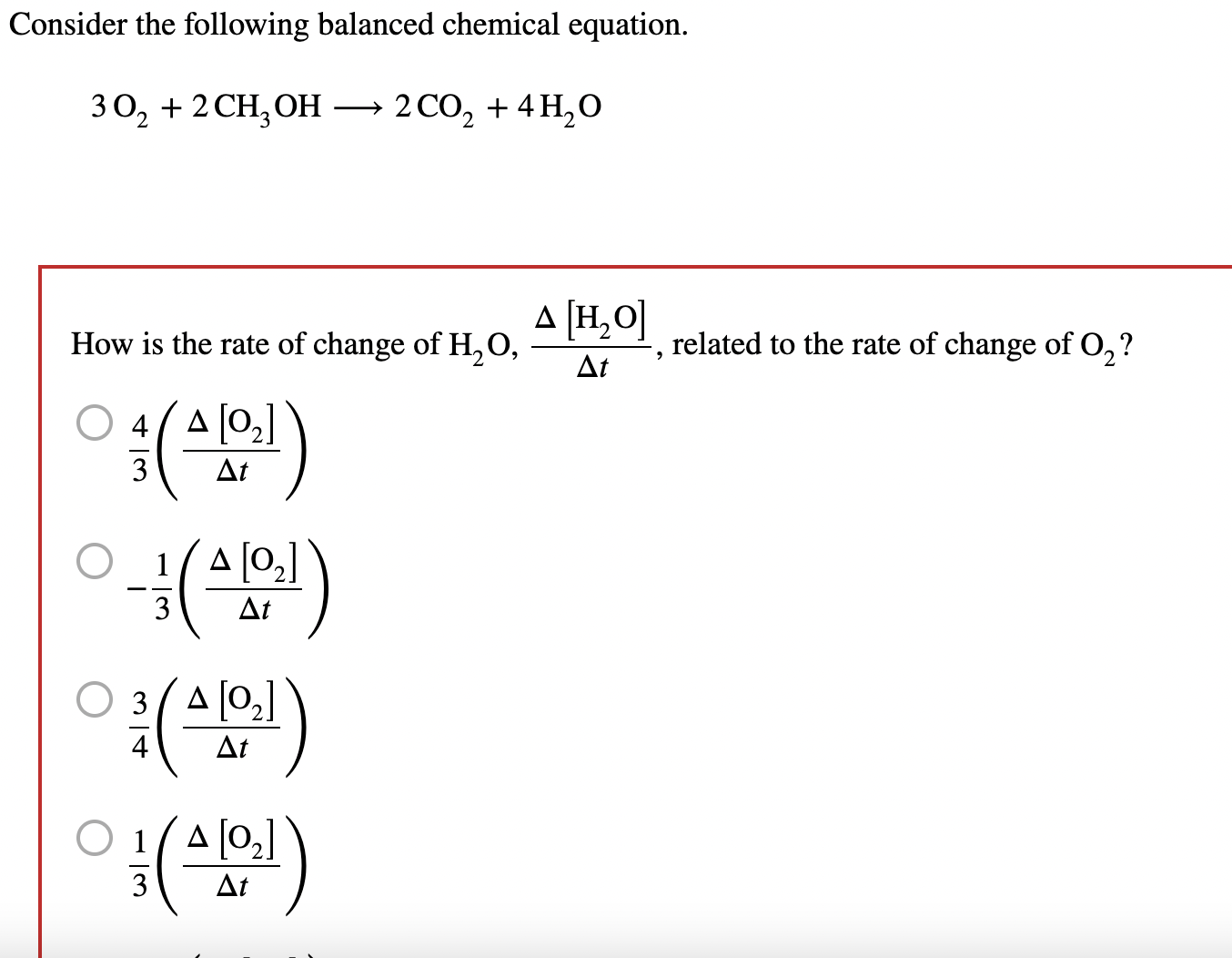 Solved Consider the following balanced chemical | Chegg.com