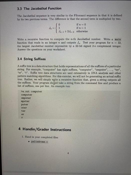 Solved 31 Solving A Problem Using Recursion A Palindrome Is