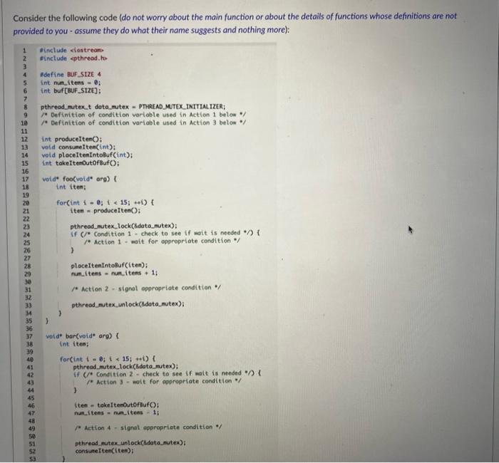 Solved Consider the following code (do not worry about the | Chegg.com