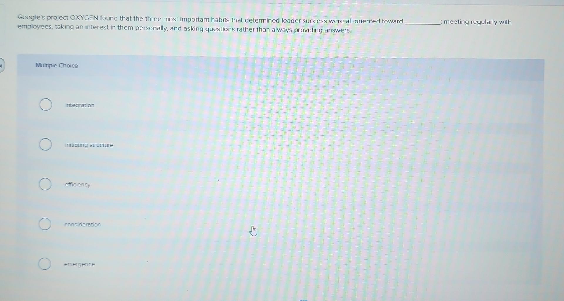 Solved Google's project OXYGEN found that the three most | Chegg.com