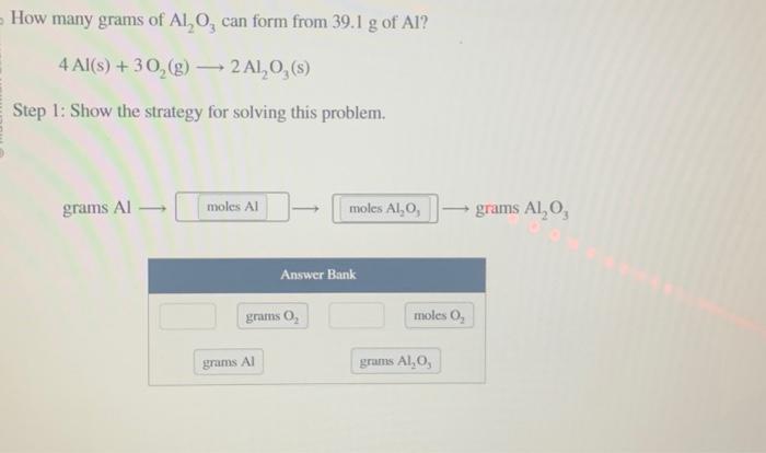 Solved How many grams of Al2O3 can form from 39.1 g of Al ? | Chegg.com