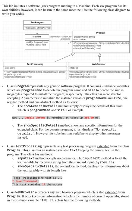 Solved This lab imitates a software (s/w) program running in | Chegg.com