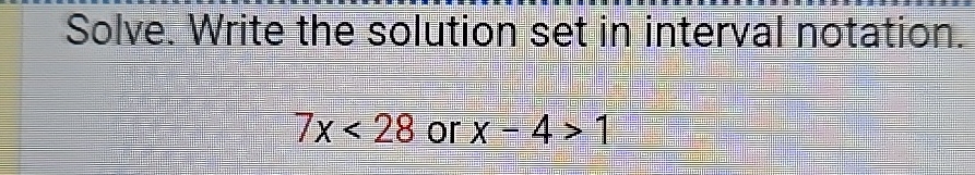 Solved Solve. Write the solution set in interval | Chegg.com