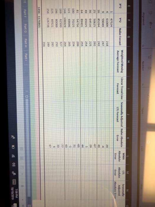 EXCEL PROBLEM SET 1 NOTE 1: In creating spreadshots, | Chegg.com