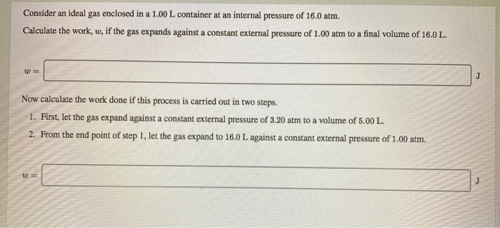 Solved Consider an ideal gas enclosed in a 1.00 L container | Chegg.com