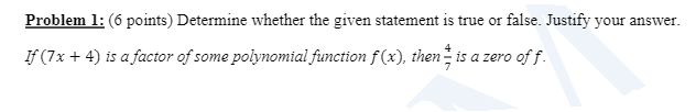 Solved Problem 1: ( 6 points) Determine whether the given | Chegg.com Solved Problem 1: ( 6 points) Determine whether the given | Chegg.com