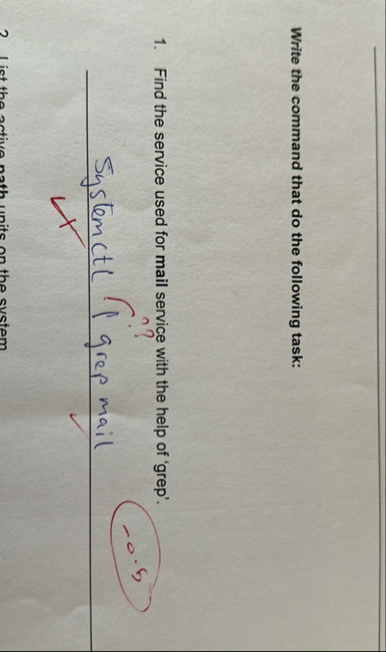 Solved Write the command that do the following task:Find the | Chegg.com