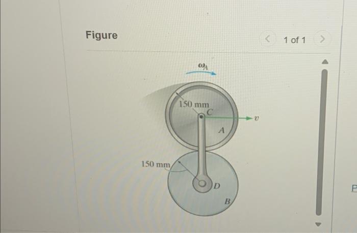 Solved Determine the angular velocity of A if its center C | Chegg.com