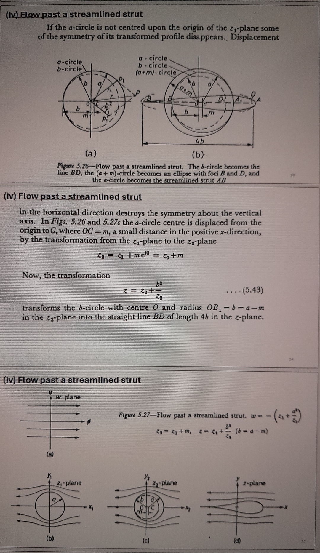 Solved explain the conformal transformation of flow past a | Chegg.com
