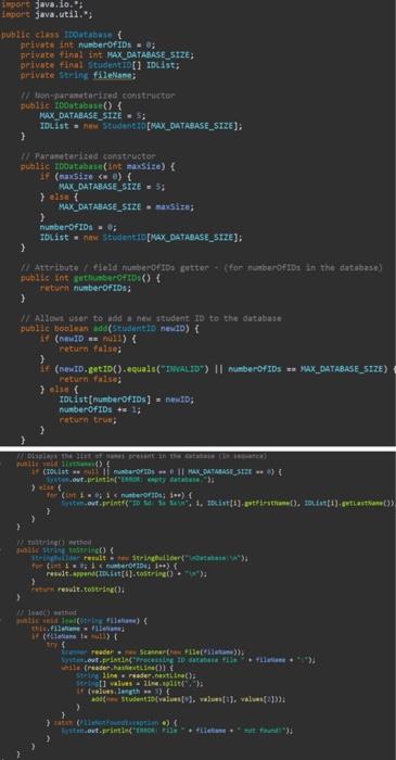 Solved can someone FILL the table bellow using the code | Chegg.com
