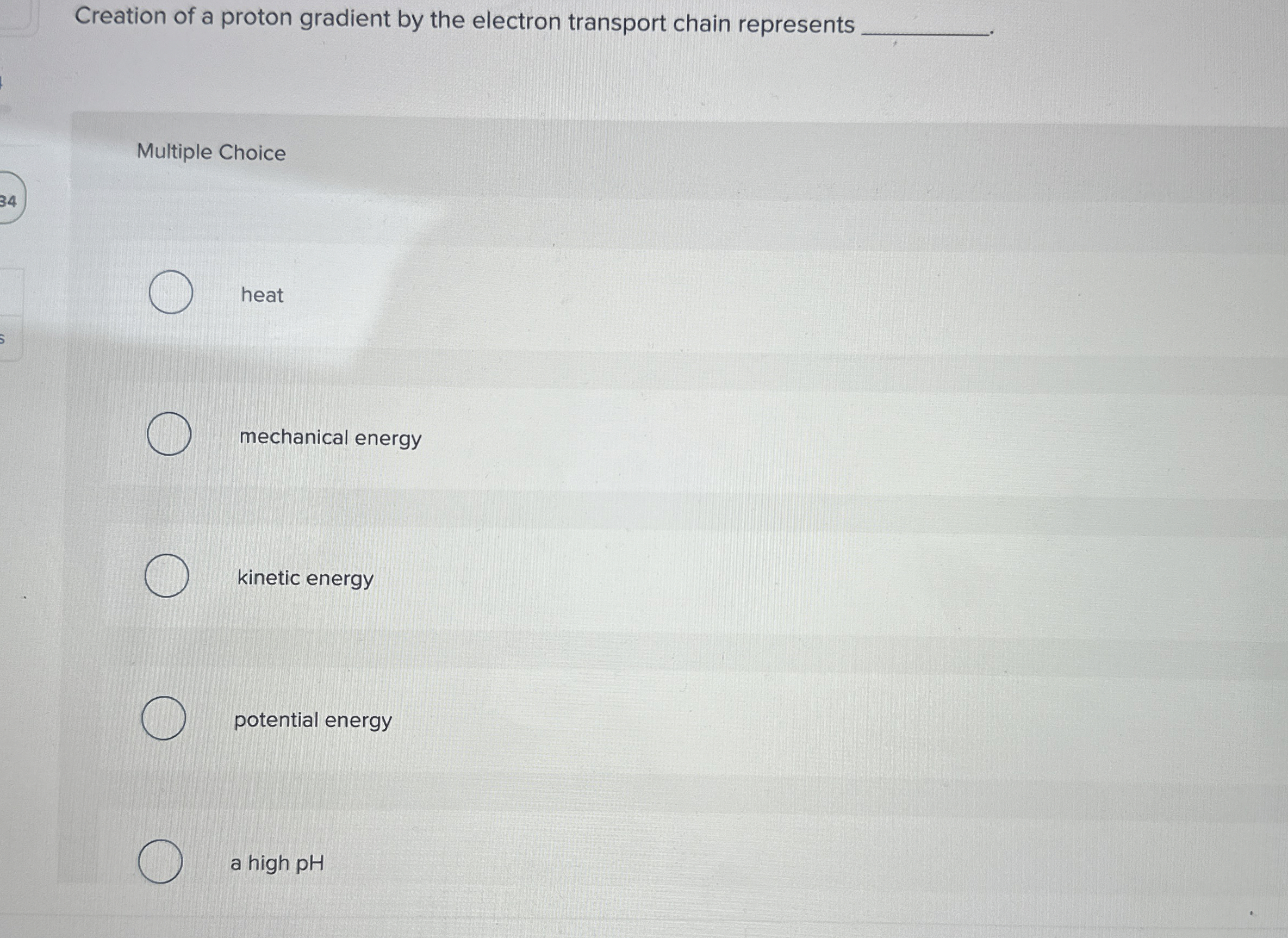 Solved Creation of a proton gradient by the electron | Chegg.com