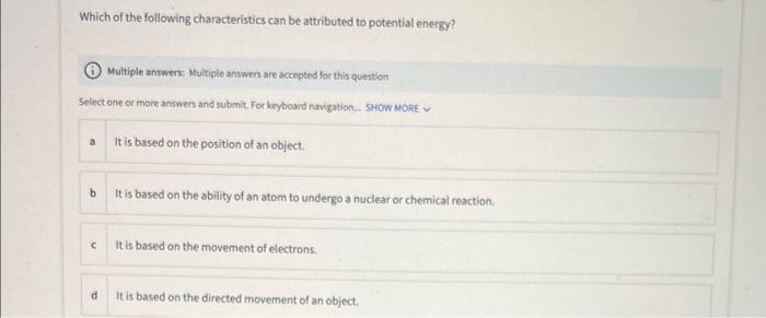 Solved Match the phenomena on the left to the kind of energy | Chegg.com
