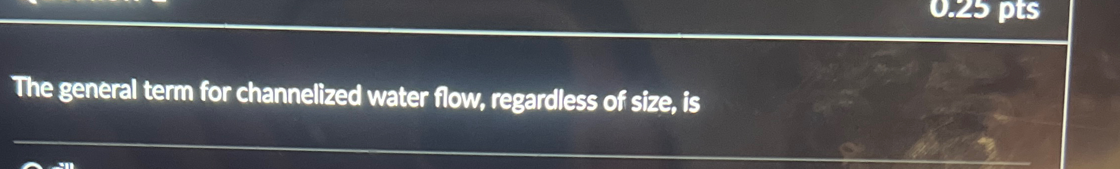 Solved The general term for channelized water flow, | Chegg.com