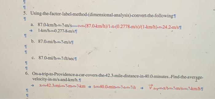 Solved 1 1 11 5. Using the factor-label-method | Chegg.com