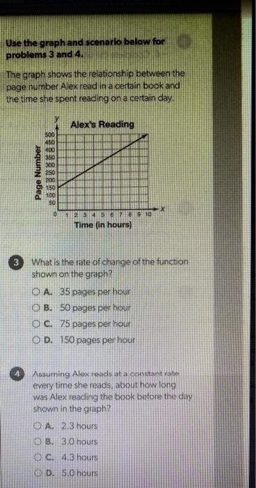 Solved Use the graph and scenario below for problems 3 and | Chegg.com
