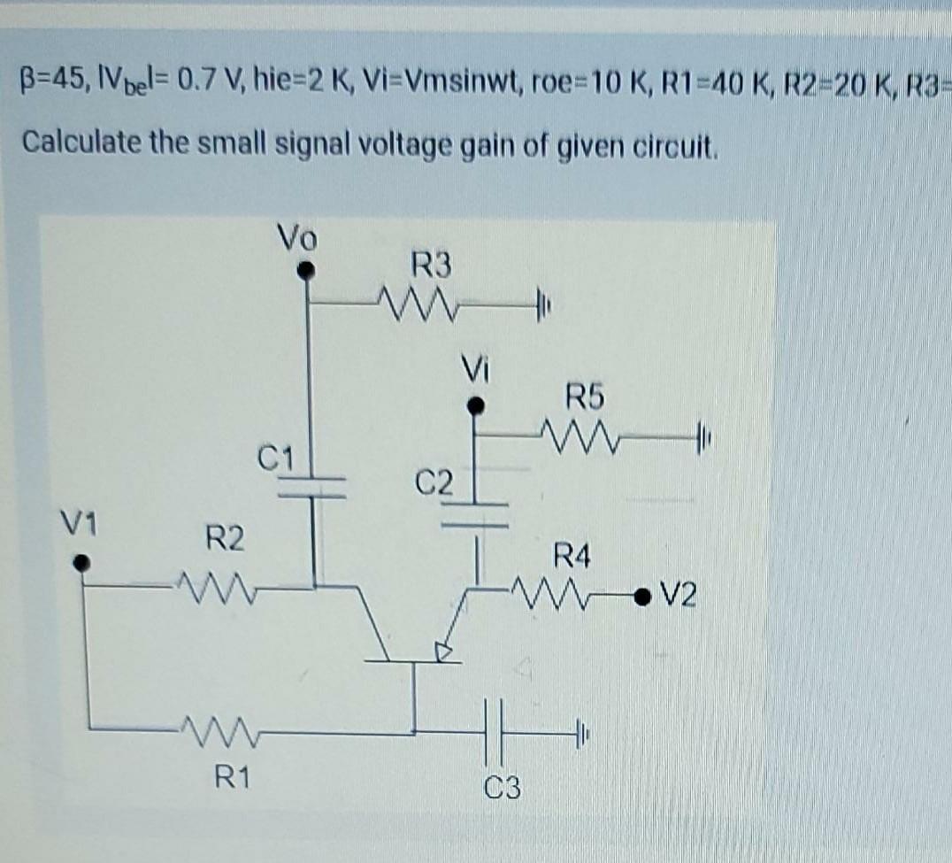 Solved R1=40K R2=20K R3=20K R4=2K R5=2K Therminal | Chegg.com