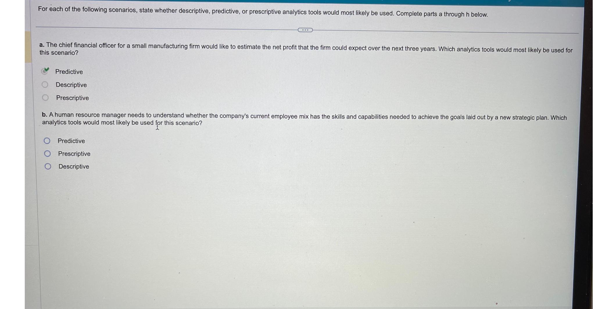 Solved For each of the following scenarios, state whether | Chegg.com