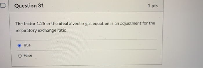 Solved Question 31 1 pts The factor 1.25 in the ideal | Chegg.com