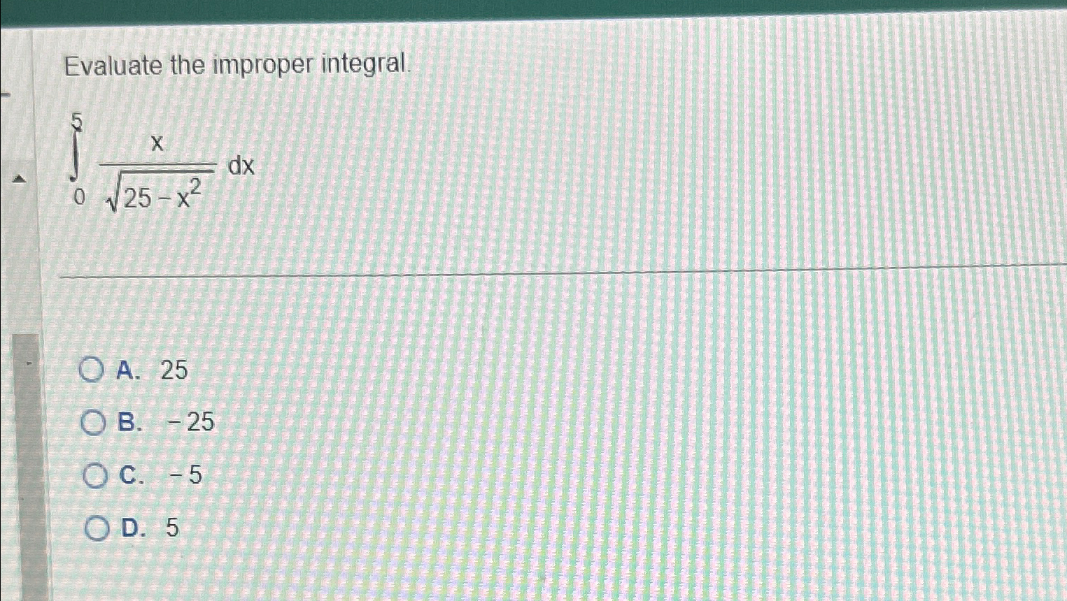 Solved Evaluate the improper | Chegg.com
