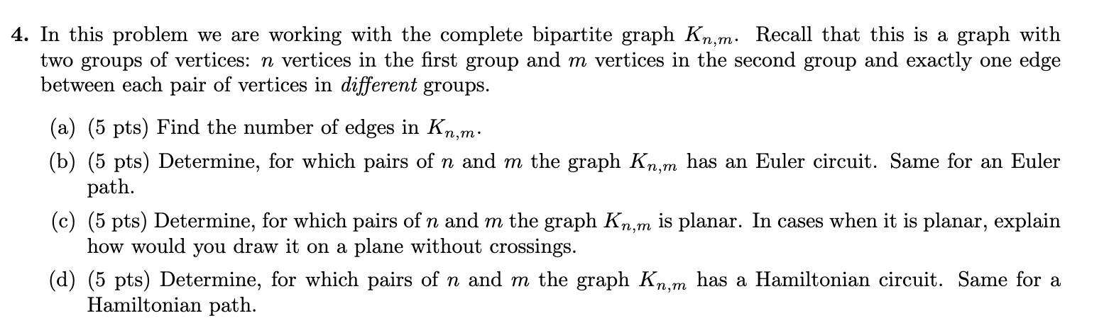 Solved In this problem we are working with the complete | Chegg.com