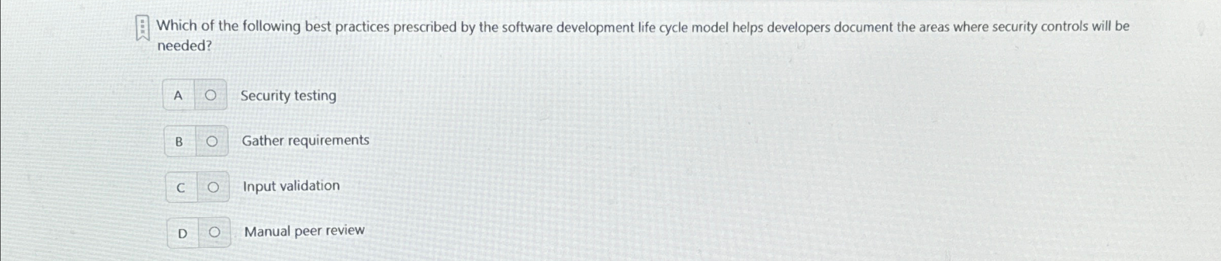 Solved Which of the following best practices prescribed by | Chegg.com