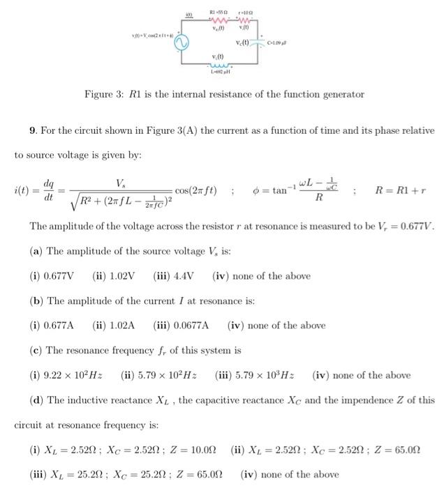 Solved Figure 3:R1 is the internal resistance of the | Chegg.com
