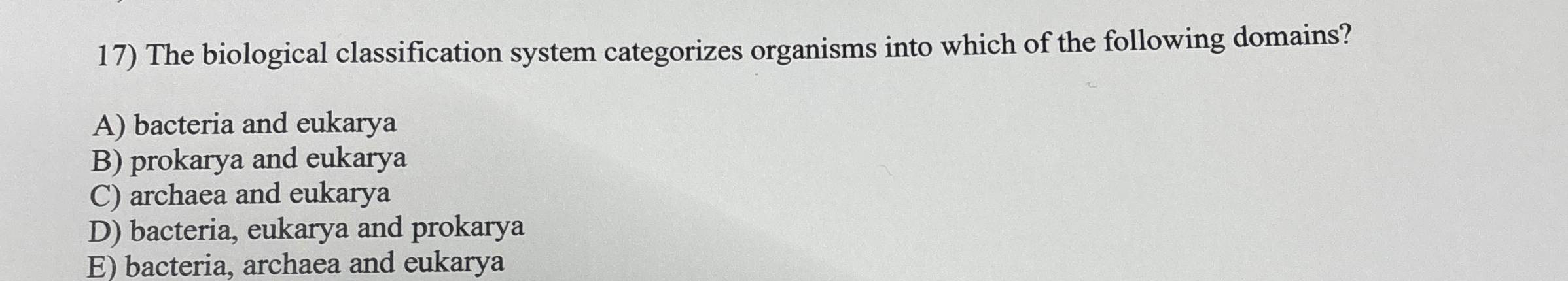 Solved The biological classification system categorizes | Chegg.com
