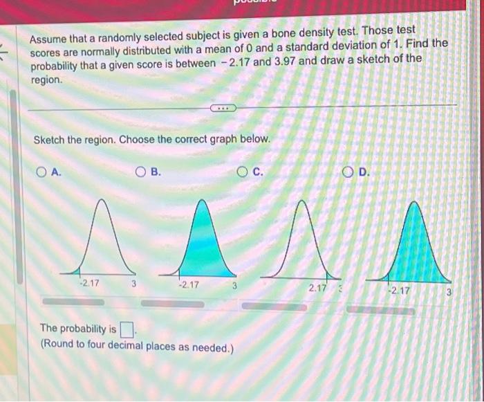 Solved Assume that a randomly selected subject is given a | Chegg.com
