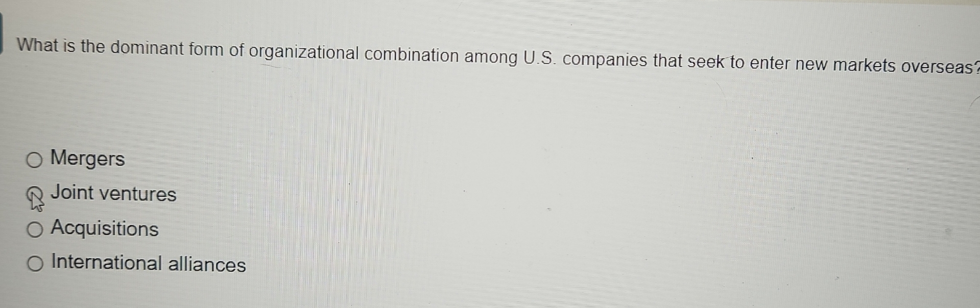 Solved What is the dominant form of organizational | Chegg.com