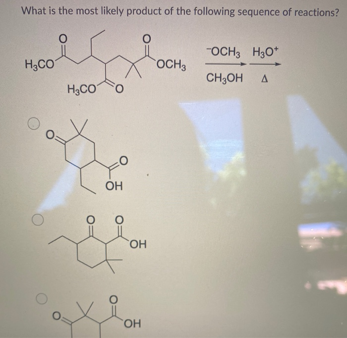 Solved What is the most likely product of the following | Chegg.com