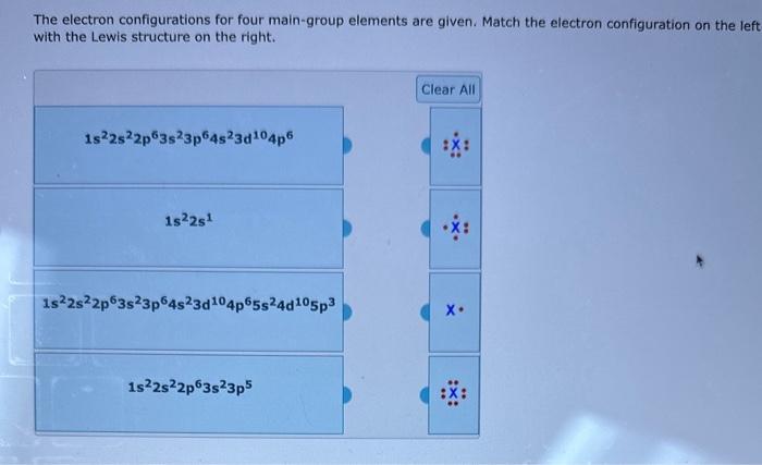 Solved The electron configurations for four main-group | Chegg.com