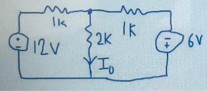 Solved Find lo from the following circuit using | Chegg.com