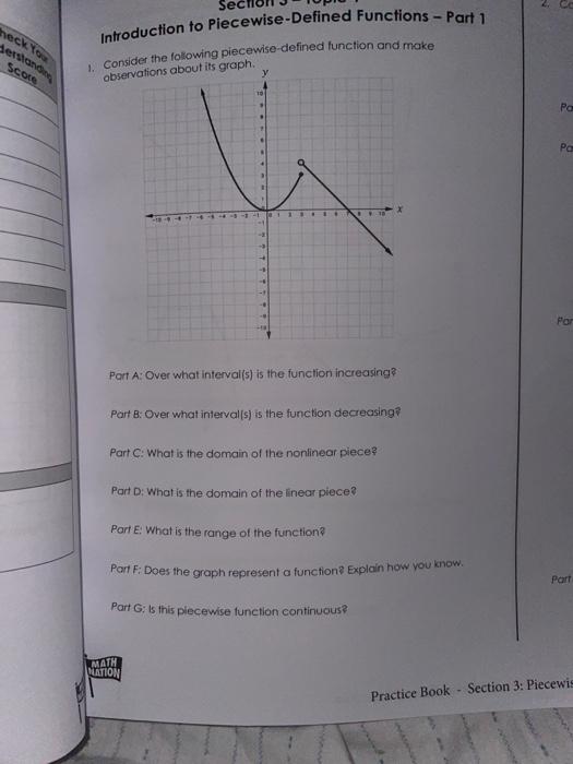 Solved Introduction to Piecewise-Defined Functions - Part 1 | Chegg.com