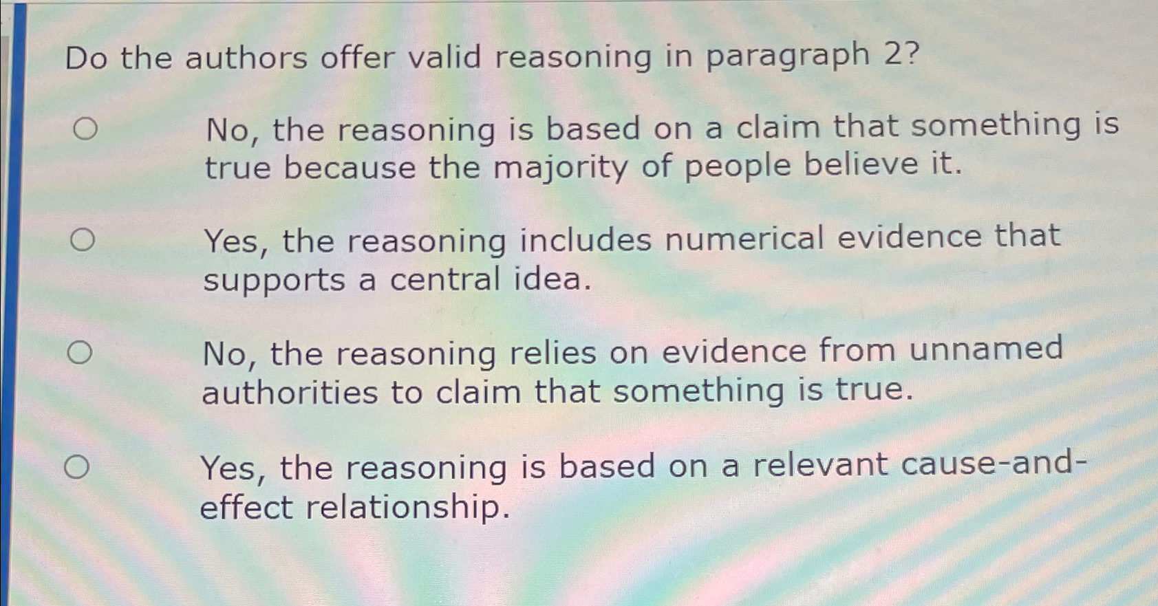 Solved Do the authors offer valid reasoning in paragraph | Chegg.com