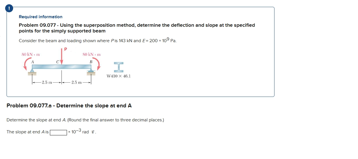 Solved Required informationProblem 09.077 - ﻿Using the | Chegg.com