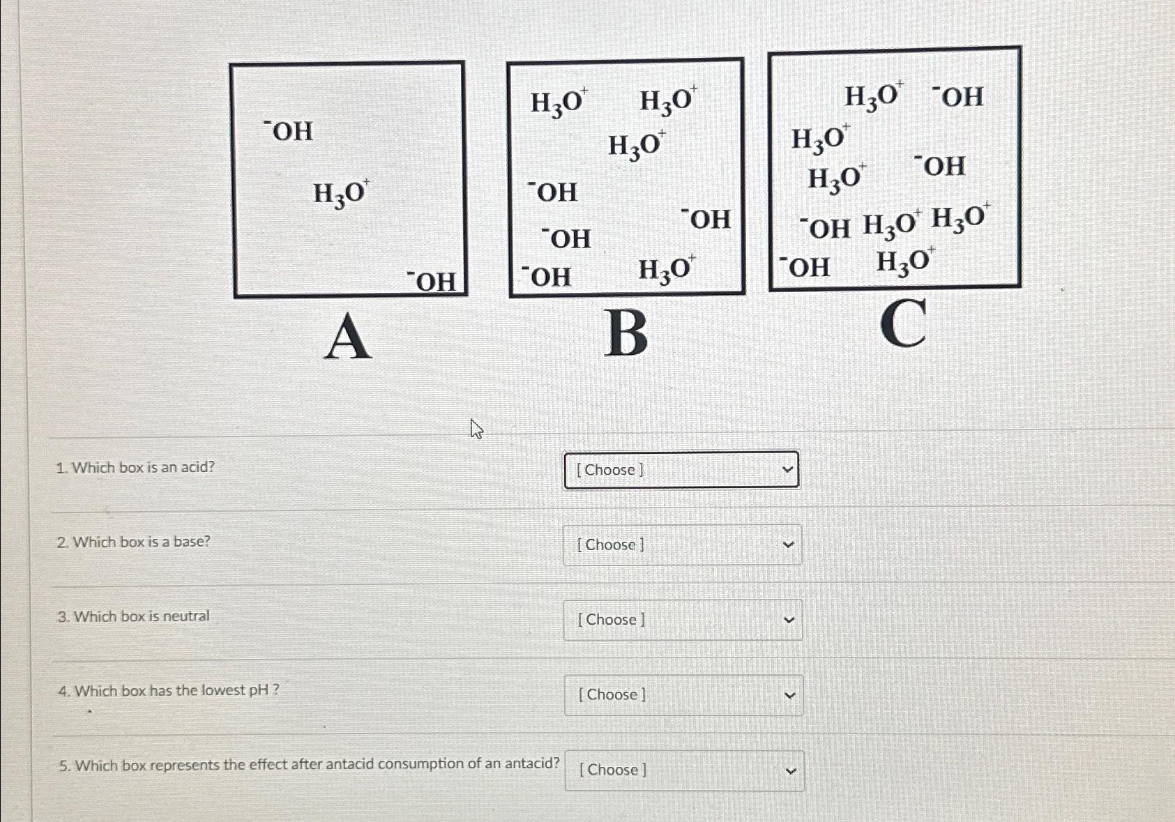 Solved Count the number of H plus and OH- ﻿negative ions | Chegg.com